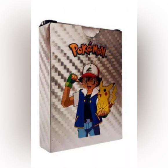 Pokemon | Toys | 55 Pack Pokemon Cards Silver Foil Vmax Gx Energy Card ...
